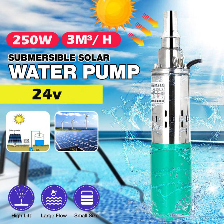 Solar Lift Water Sump Pump 24v 250w 45m Battery Electric Vehicle High ...