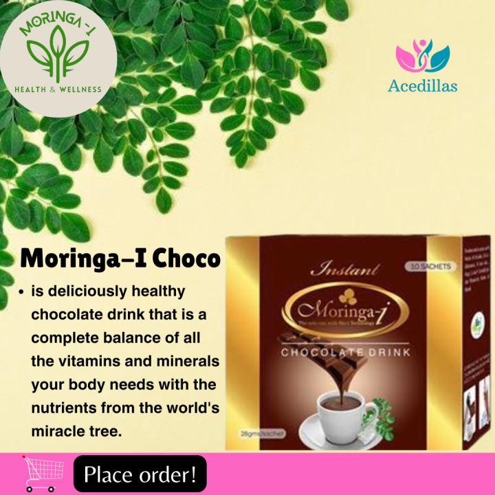 Moringa-i Choco flavor coffee made even better with Gotu Kola that helps enhance memory | Lazada PH