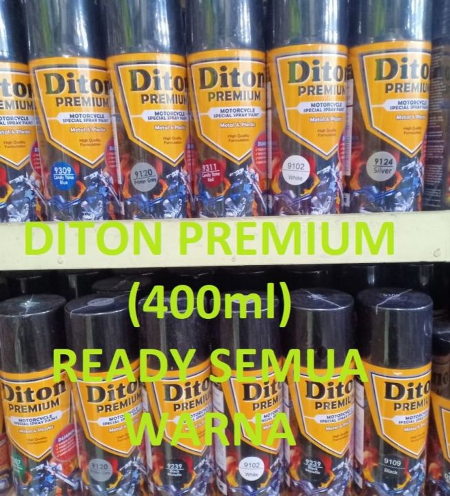 Pilok Pilox Cat Semprot DITON Premium Warna Hitam, Putih, Clear, Silver ...