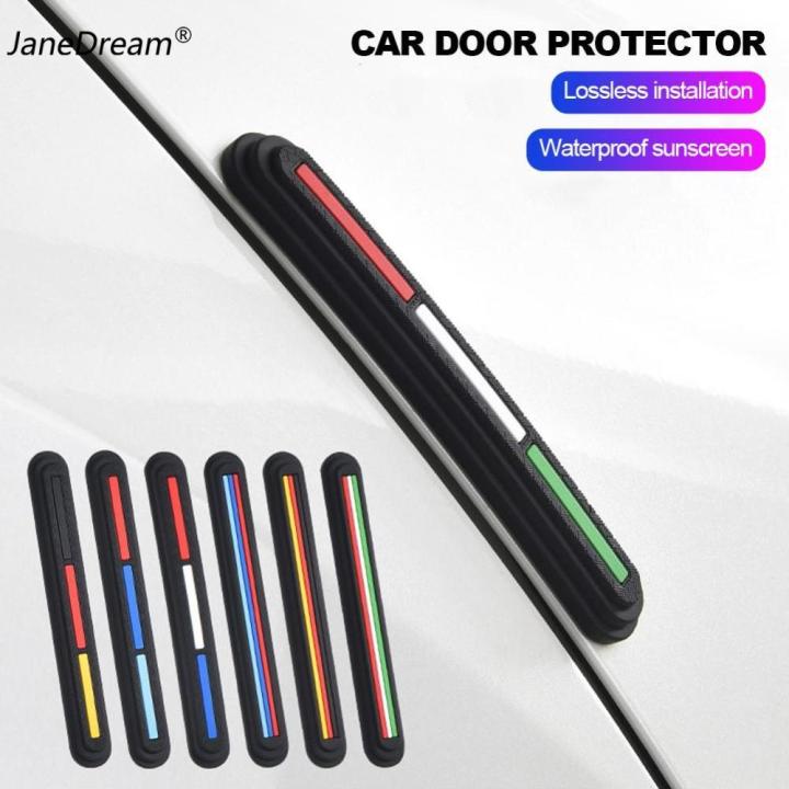 JaneDream 4Pcs Car Rearview Mirror Door Protector Guard Edge Buffer ...