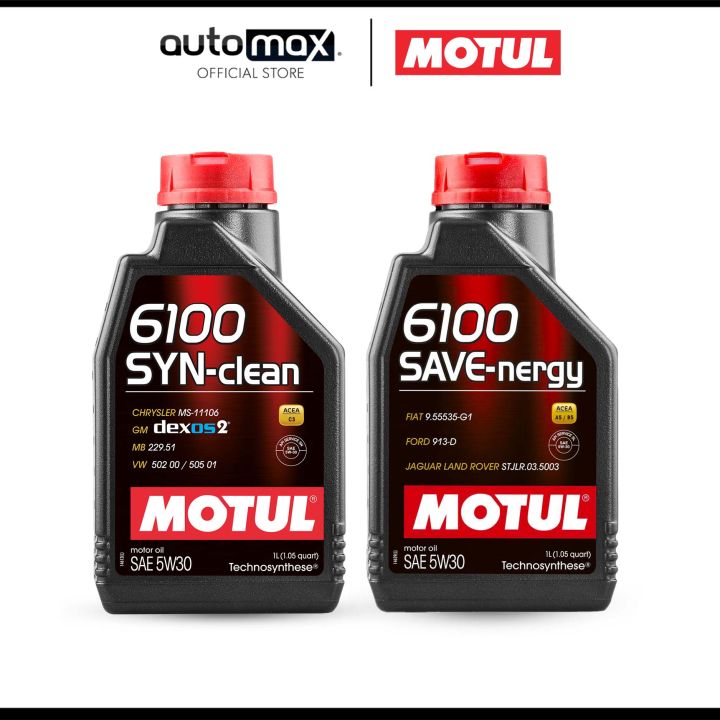 MOTUL 6100 SAVE-nergy | SYN-Clean 5W30 Fully Synthetic Engine Oil ...