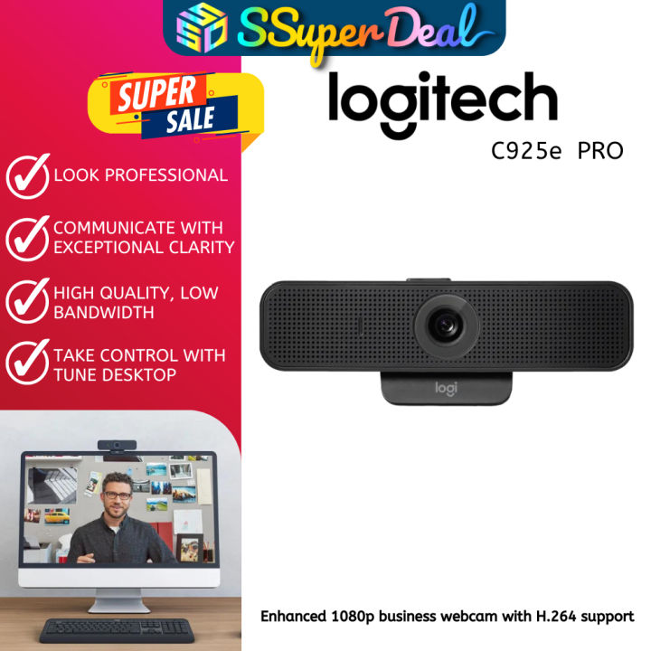 Logitech C925E Webcam 1080P for HD Video Streaming & Business Video ...