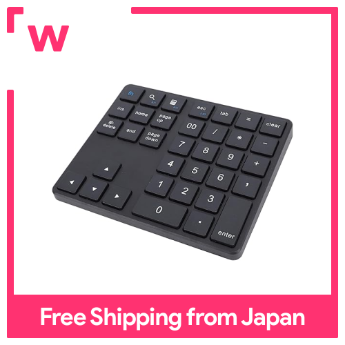 Bluetooth Numeric Keypad, Type C Rechargeable Wireless Numeric Keypad ...