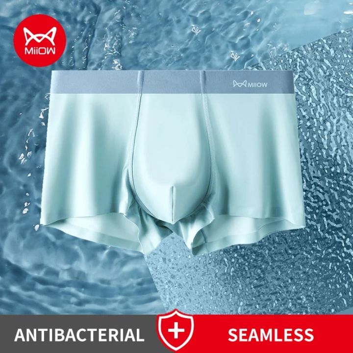MiiOW Ultra-thin Ice Silk Men Underwear Graphene Antibacterial Men's ...
