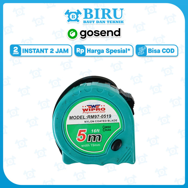 Wipro RM97 meteran roll 5 meter x 19mm | Lazada Indonesia