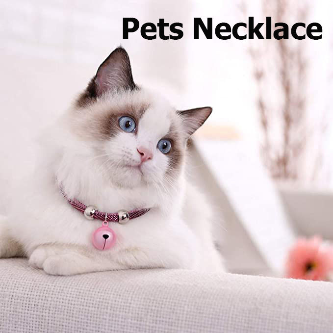 Japanese Style Cat Bell Collar Necklace Cute Pet Accessories For Cats ...