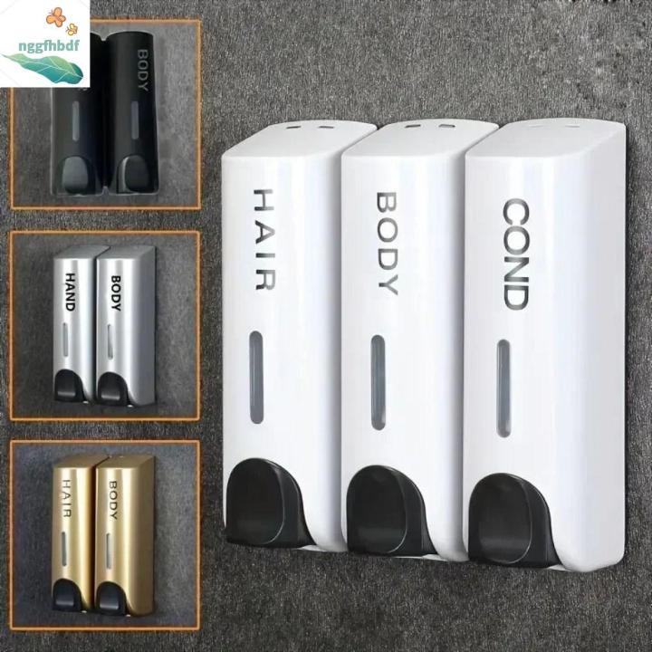 NGGFH Manual Press Wall Mounted Soap Dispenser Lock Refillable Lotion ...
