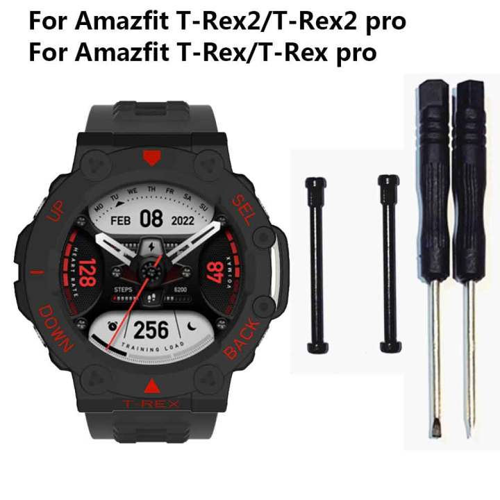 1เซ็ตสำหรับ Amazfit T-Rex/ T-Rex Pro/t Rex 2/T-Rex2 Pro นาฬิกาวงเชื่อมต่อสกรูเครื่องมือก้านโลหะ ...