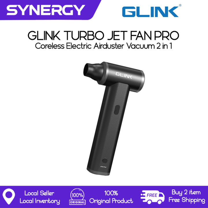 Glink Turbo Jet Fan Pro Cordless Electric Air Duster Vacuum 2 in 1 with ...