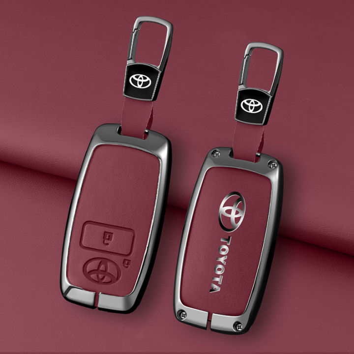 Zinc Alloy Leather Car Key Case Cover for Toyota Raize 2022 2023 Veloz ...