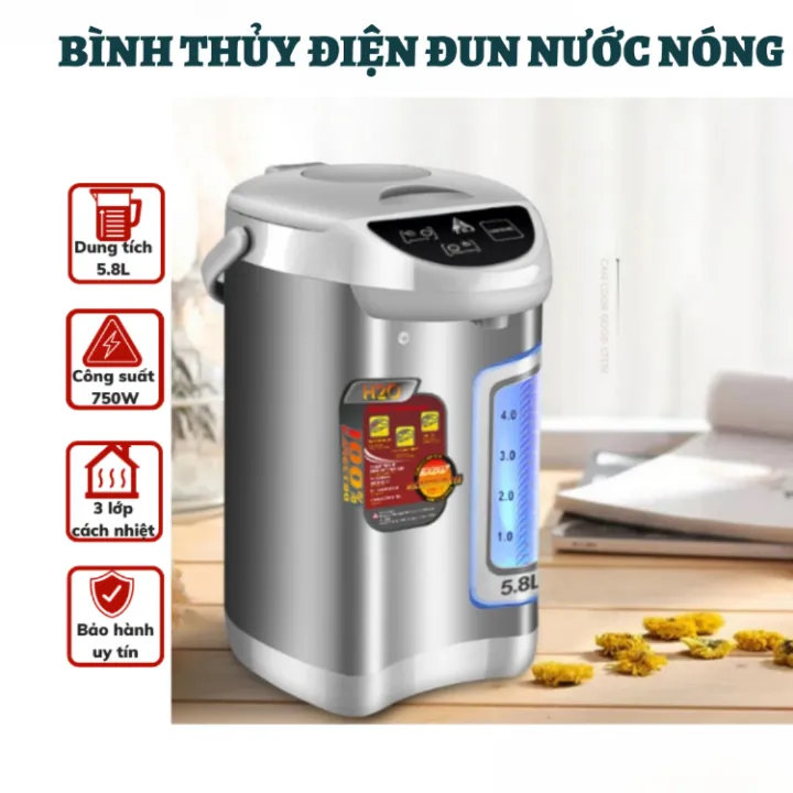 Bình Thủy Điện Đun Nước Nóng KAW 5.8L - Phíc Đun Nước Nóng Công Nghệ ...