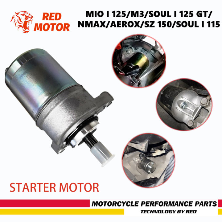 STARTER MOTOR ASSY MIO I 125/M3/SOUL I 125 GT/NMAX/AEROX/SZ 150/SOUL I ...