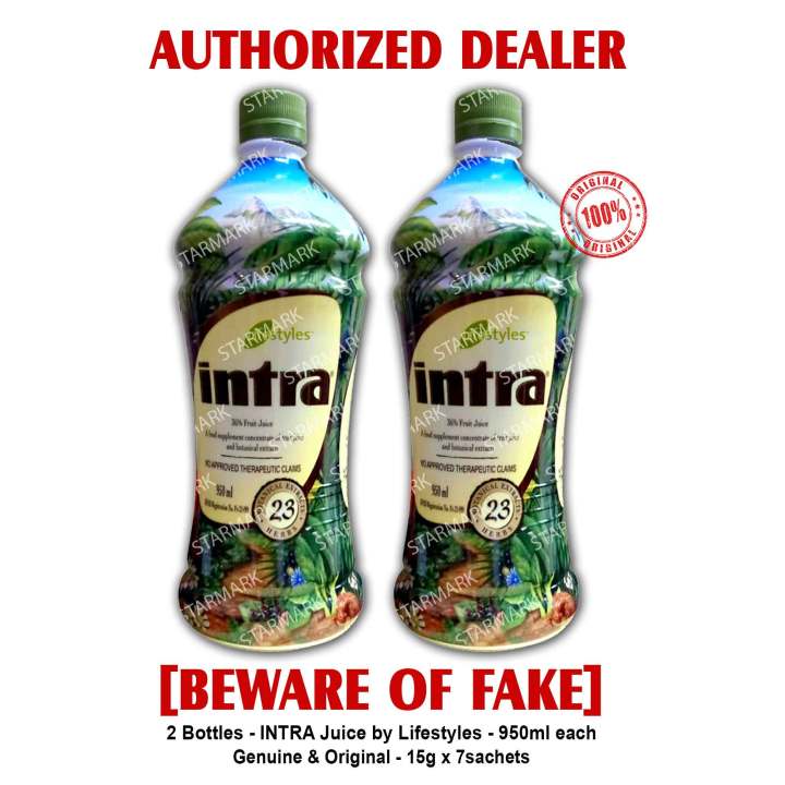 Intra Juice by Lifestyles 950ml each bottle Authentic - Set of 2 ...