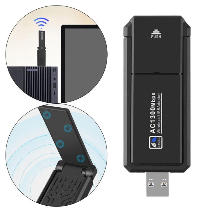 aternee USB WiFi Adapter AC1300Mbps Network Adapters for Windows XP for ...
