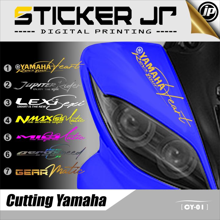 Cutting Sticker YAMAHA, AEROX, JUPITER - Stiker Lis Variasi Motor ...
