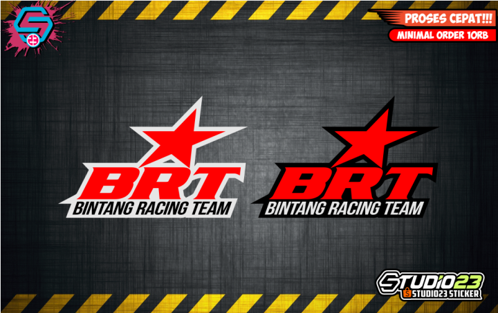 Stiker BRT Bintang Racing Team Cutting Sticker | Lazada Indonesia