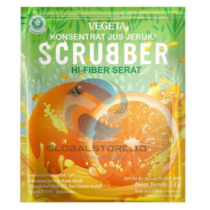 vegeta scrubber jeruk 7.1gr | Lazada Indonesia