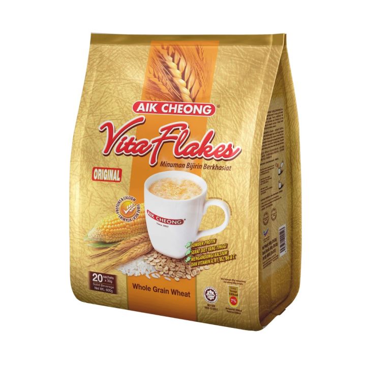 AIK CHEONG VitaFlakes 600g (30g x 20 sachets) - Original | Lazada
