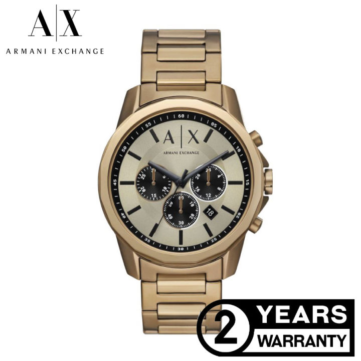 Armani Exchange AX1739 Men's Chronograph Bronze Gold-Tone Stainless ...
