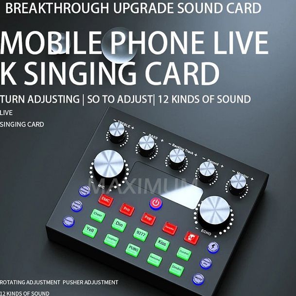 MAX COD Taffaudio Bluetooth Audio USB External Soundcard Live Broadcast Microphone Headset ...