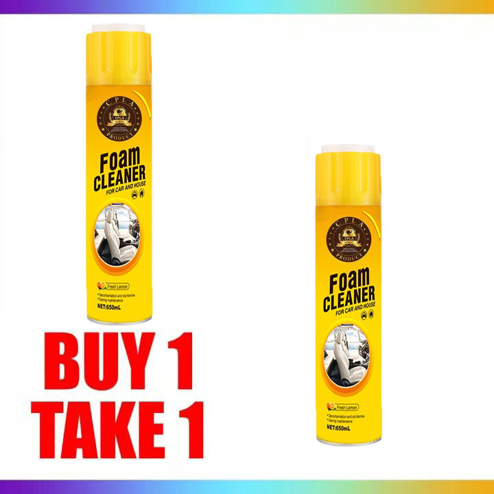 BUY 1 TAKE 1 MultiFunctional Foam Cleaner Spray 650ML Spray To Clean | Lazada PH