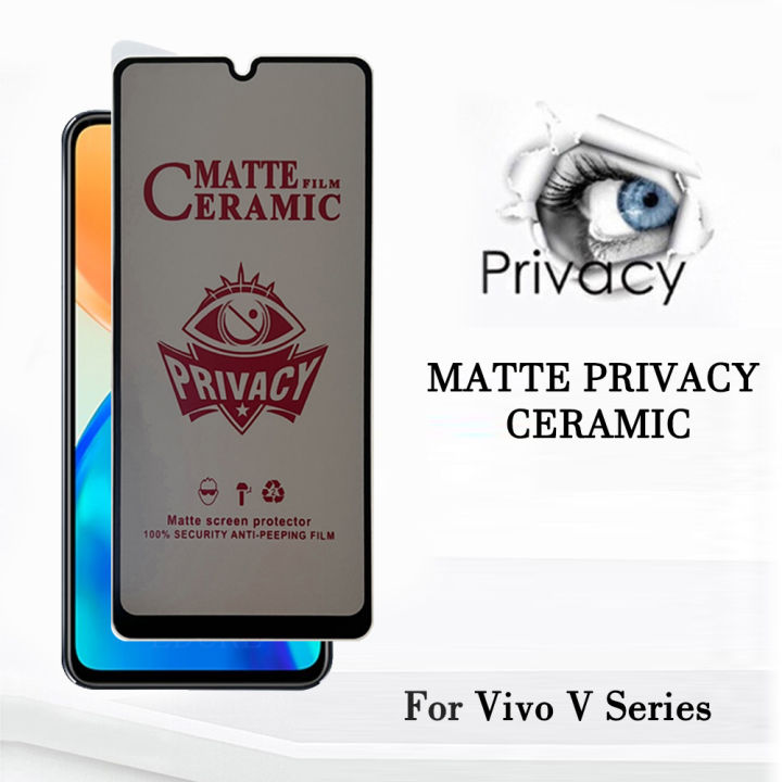 Promo Tempered Ceramic Privacy Matte Vivo V27E V25 5G V25E V23E V21 4G V21 5G V20 V20 SE T1 5G ...