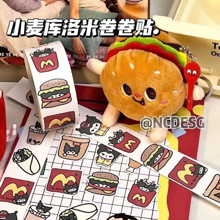 【HBESTY】 2023 New Wheat Burger Kulomi Roll Stickers Ins Wind Decoration ... 【HBESTY】 2023 New Wheat Burger Kulomi Roll Stickers Ins Wind Decoration ...