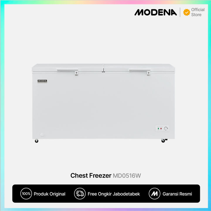 MODENA Chest Freezer - MD 0516 W | Lazada Indonesia