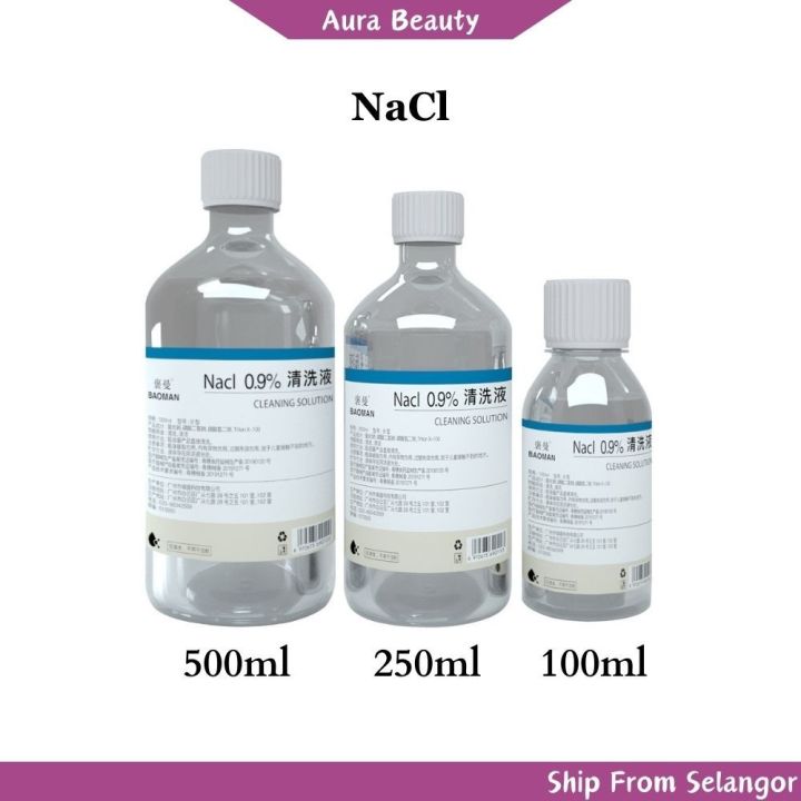 Sodium Chloride NaCl Mouthwash Nasal Wash Clean Wound Luka Bersih Salt ...