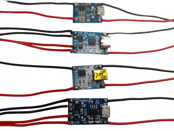 DIY ELECTRONICS LITHIUM BATTERY CHARGING MODULE TP4056 1A with WIRE ...