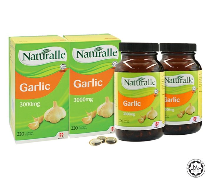 NATURALLE GARLIC 300mg 220s single / twin pack Hypertension Tekan Darah ...
