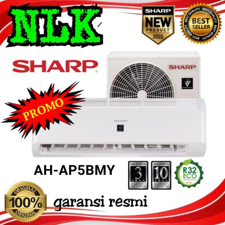 AC SHARP AH - AP 05 BMY GARUDA SERIES PLASMA CLUSTER 1/2 PK + PASANG R32 PLASMA CLUSTER STD ...