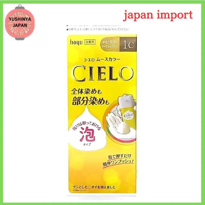 Cielo Mousse Color Gray Hair Dyeing 1C (much lighter caramel brown ...