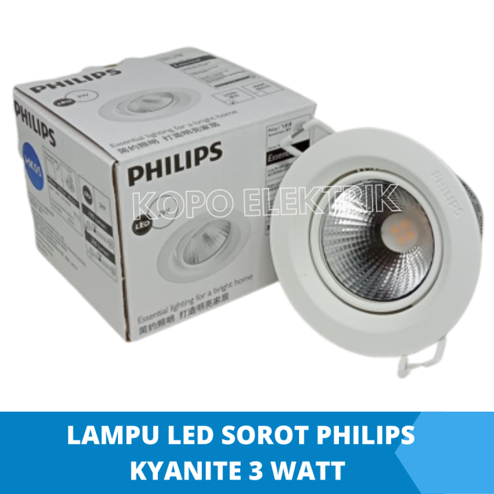 Lampu Led Sorot Philips 3w Kyanite 3 watt | Lazada Indonesia