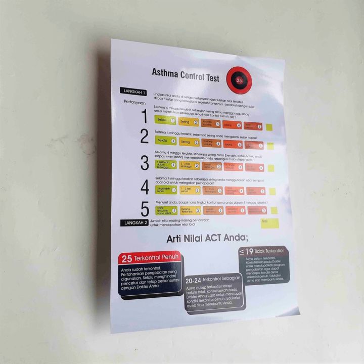 Poster Asthma Control Test, Poster Asma Kontrol Tes, Poster ACT ...