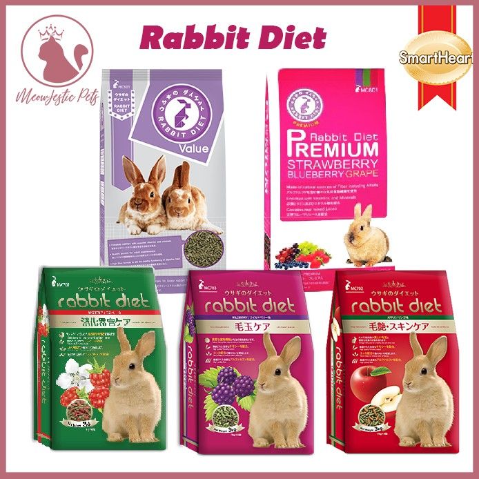 Smartheart Rabbit Diet Premium Rabbits Food Fruit Small Animal [REPACK ...