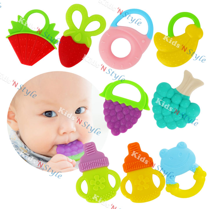 BPA-Free Silicone Fruit Shape Baby Teether Toys | Lazada PH
