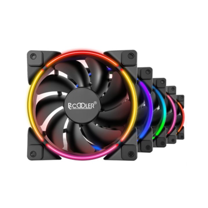 PCCOOLER CORONA RGB Fan 5 in 1 Kit 120mm PWM Fan Case Fans | Lazada PH