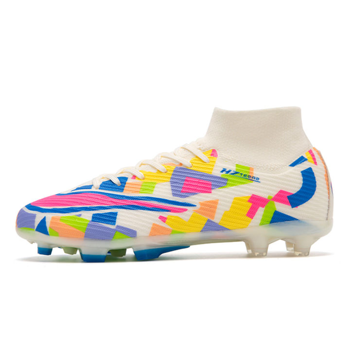 【New Arrival】Men Soccer Cleats Football Shoes Lace-Up Football Kicking ...