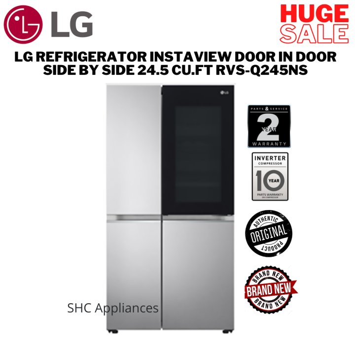 LG Refrigerator InstaView Door in Door Side by Side 24.5 cu.ft RVS ...