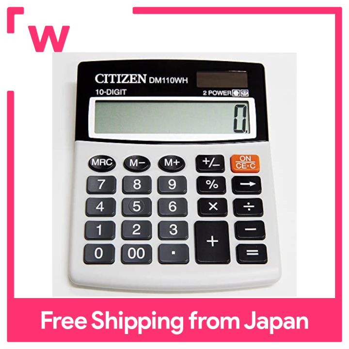 Calculator 10-digit display Solar + internal battery dual power source ...