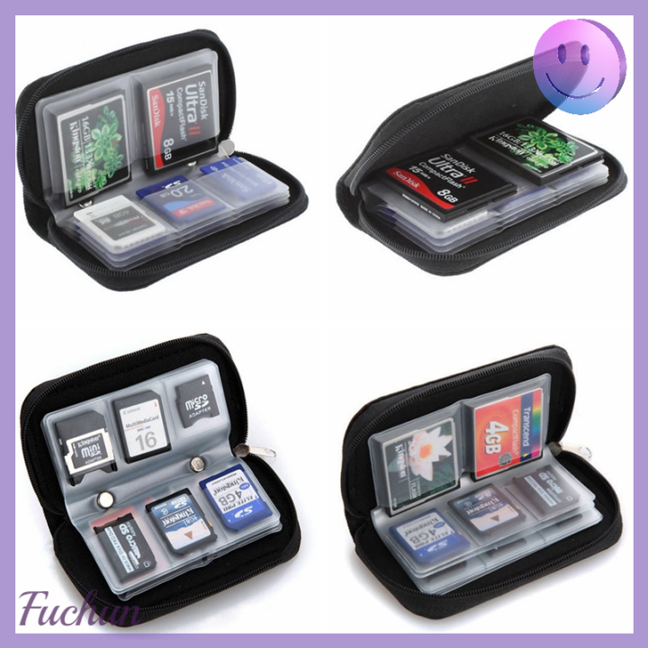 [fuchun] Hot SDHC MMC CF Micro SD Memory Card Storage Carrying Pouch ...