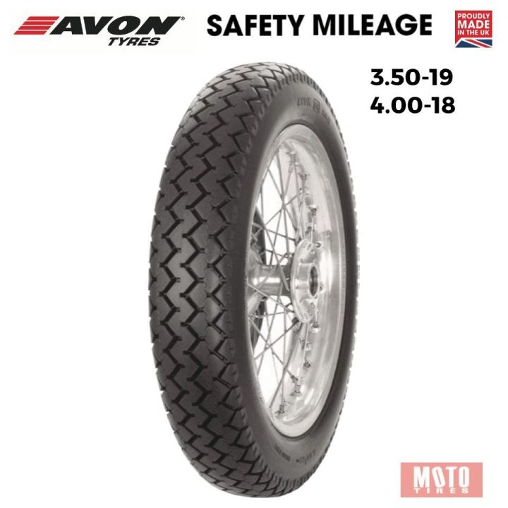 ยางมอเตอร์ไซค์ AVON MK II Safety MILEAGE (4.00-18) | Lazada.co.th