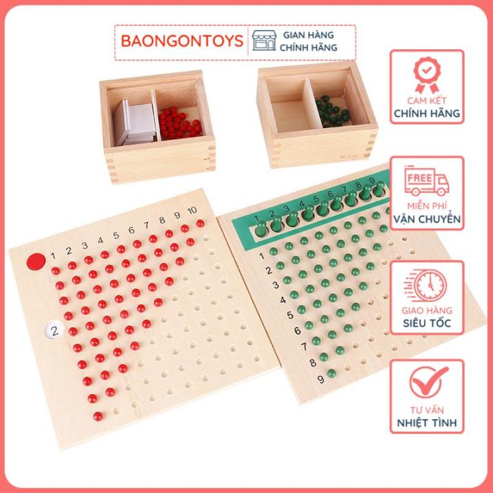 GIÁO CỤ BẢNG NHÂN CHIA MONTESSORI CÔNG CỤ HỌC TOÁN HIỆU QUẢ CHO TRẺ ...