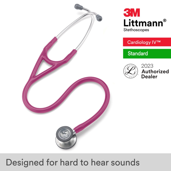 3M Raspberry Tube, Standard-Finish Chestpiece, Cardiology IV 6158, 3M ...