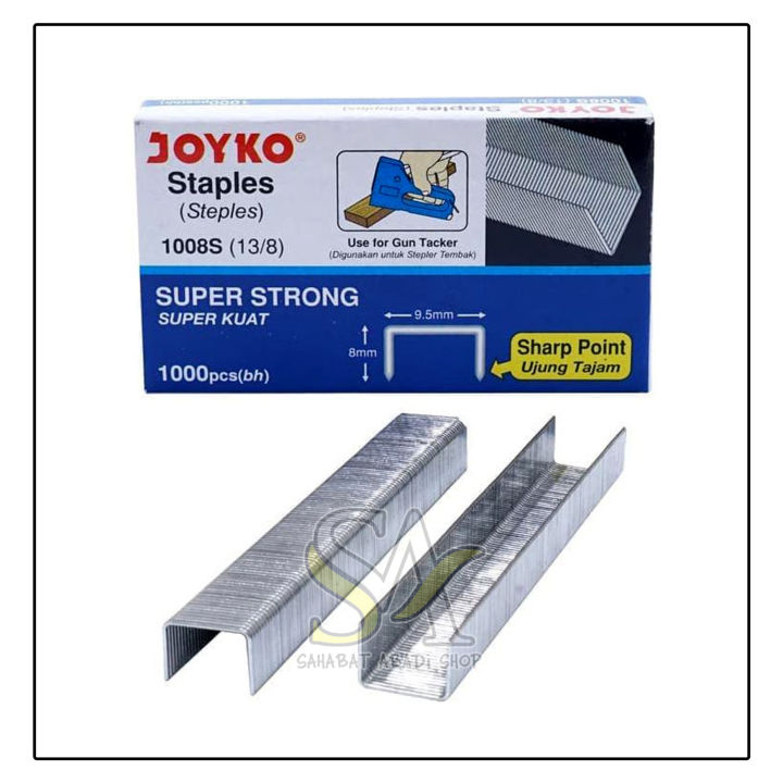 Isi Staples Tembak Joyko 1008S 13/8 / anak steples tembak ukuran 13/8 ...