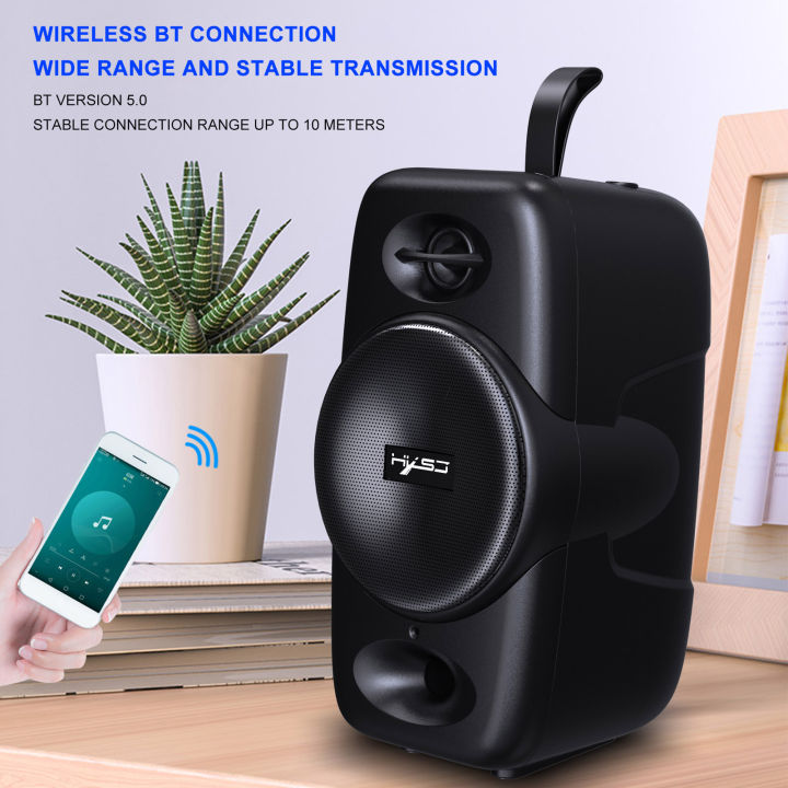 Docooler W5 Red Wood Grain Bluetooth Speaker Bluetooth 4 2 Dual