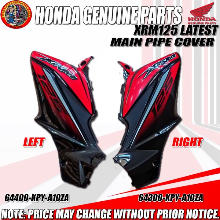 XRM125 MAIN PIPE COVER (HPI) (Genuine: RIGHT- 64300-KPY-A10Z / LEFT ...