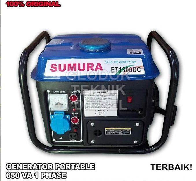Mesin Genset Generator Listrik Portable 650 Watt SUMURA ET 1300 DC ...