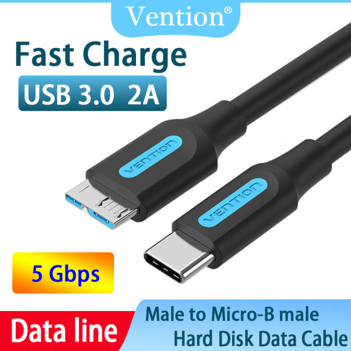 Vention 5Gbps USB 3.0 Tipe C Ke Kabel Micro B Male to Micro-B male 2A ...